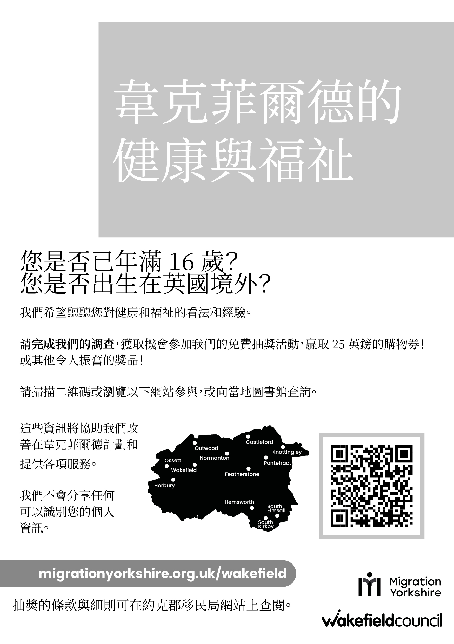 Health and wellbeing in Wakefield promotional toolkit | Migration Yorkshire